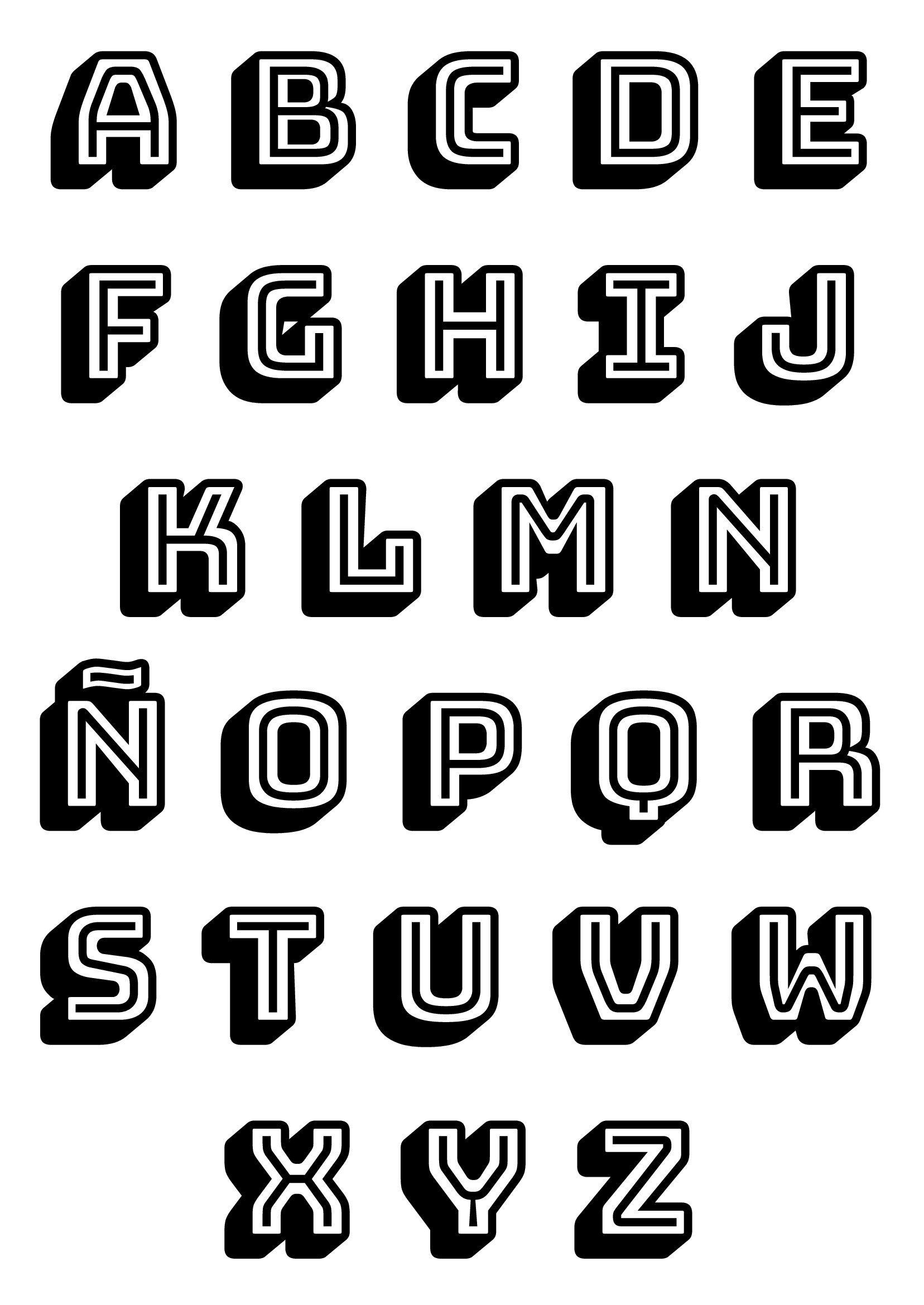 1️⃣ Letras para Imprimir Gratis Online - Reporte de Lectura