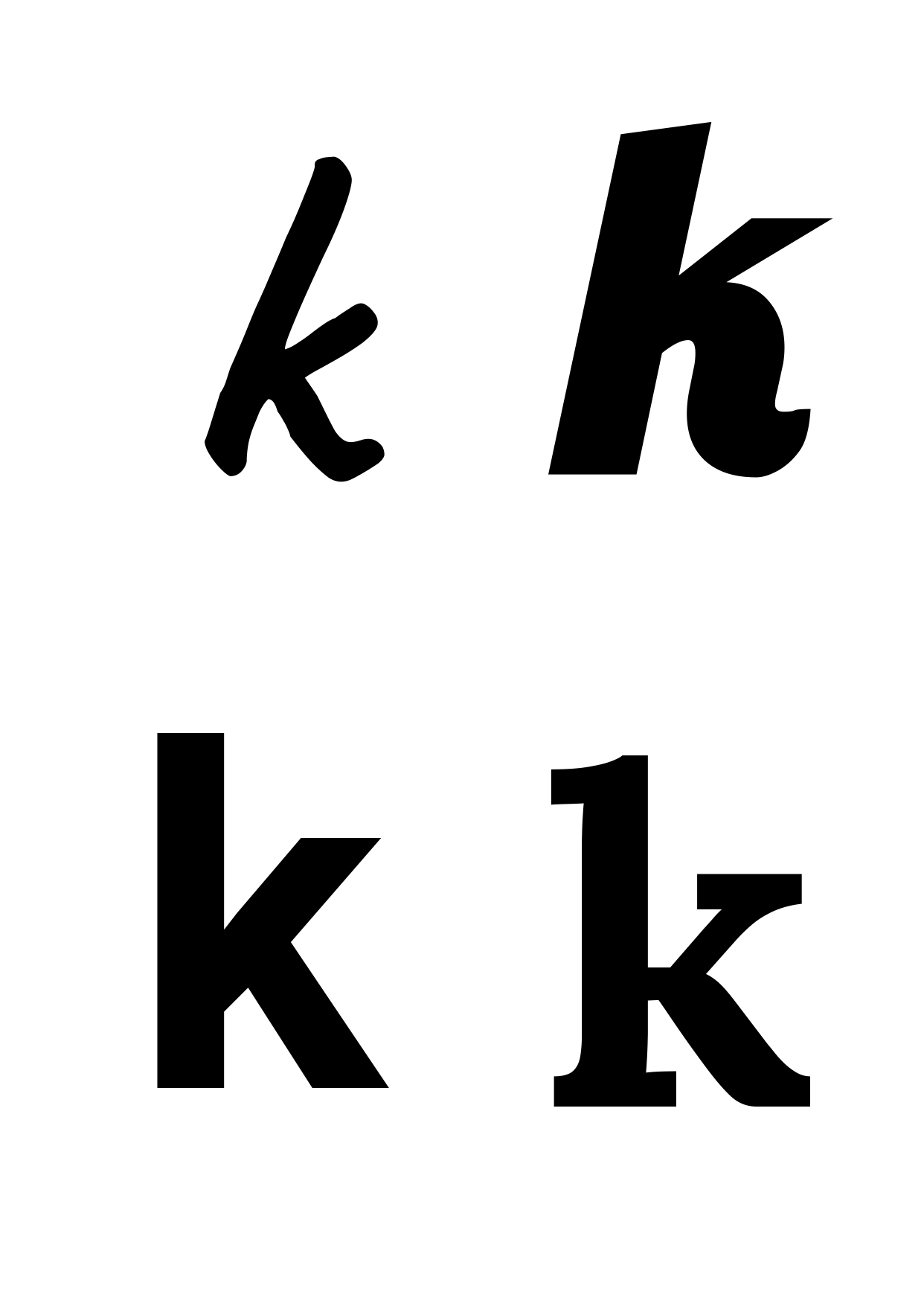 1️⃣ Letra K para descargar e imprimir - Reporte de Lectura