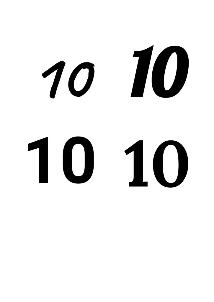 1️⃣ Número 10 para descargar e imprimir - Reporte de Lectura